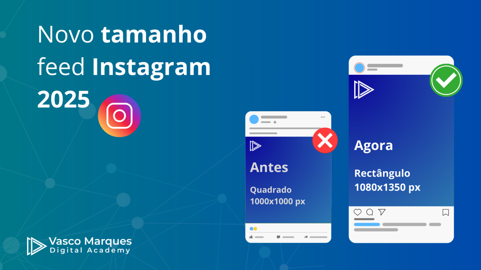 Guia de tamanhos para redes sociais em 2025 - Vasco Marques - Digital Academy